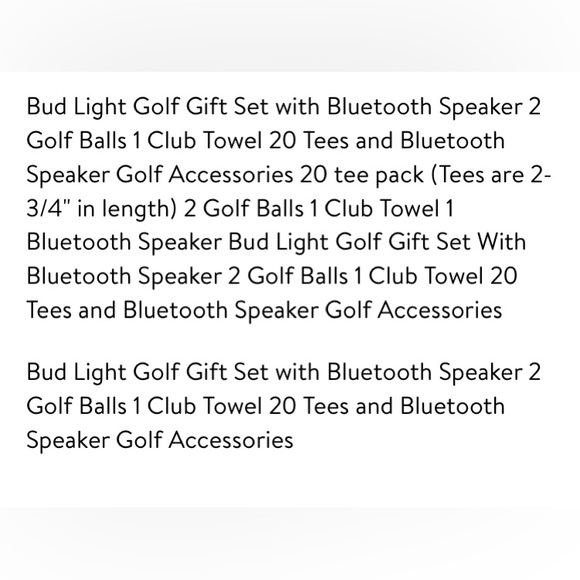 Other | Budlight Golf Gift Set Wbluetooth Speaker Club Towel 2 Golf ...